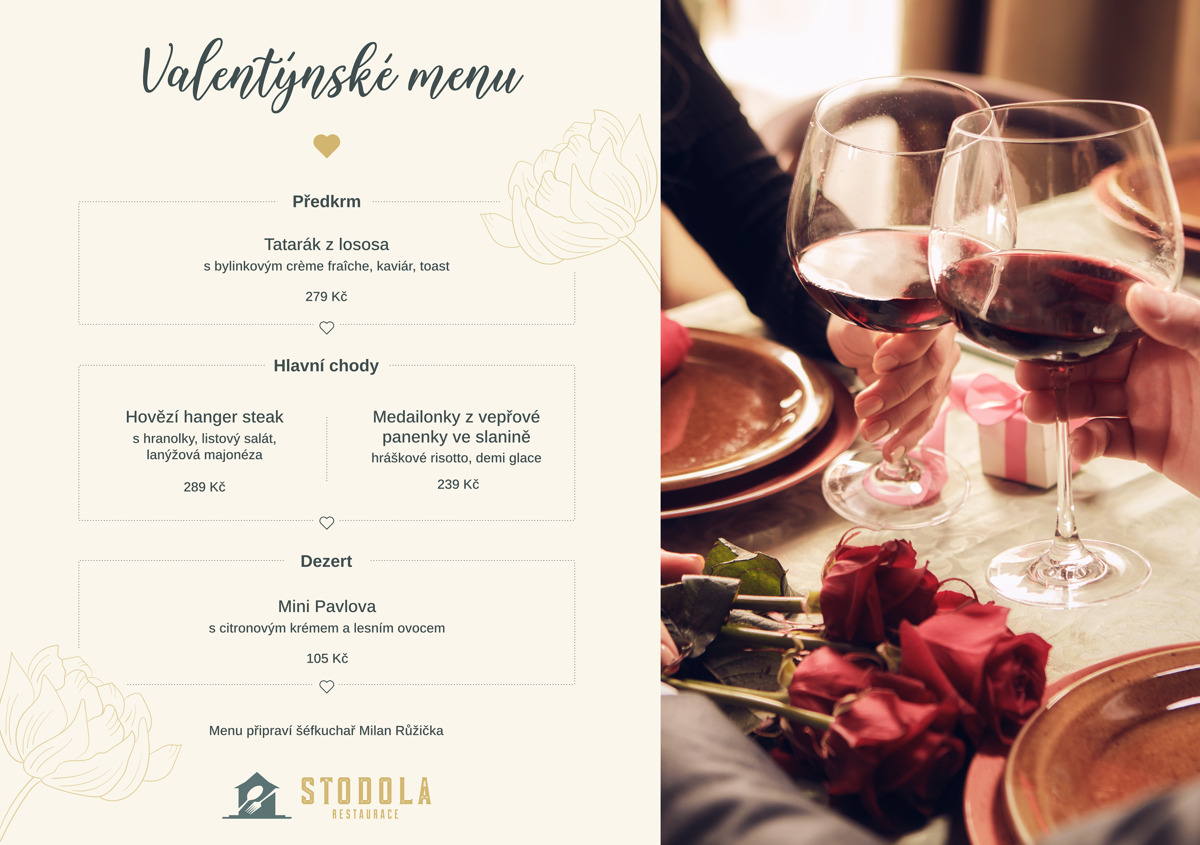 Valentýnské menu - detail akce - OLOMOUC.CZ